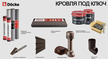 Мягкая черепица для кровли Docke в Ташкенте