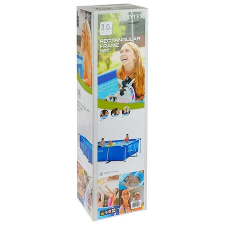 Каркасный прямоугольный бассейн INTEX, 300 * 200 * 75 см, 3834 л