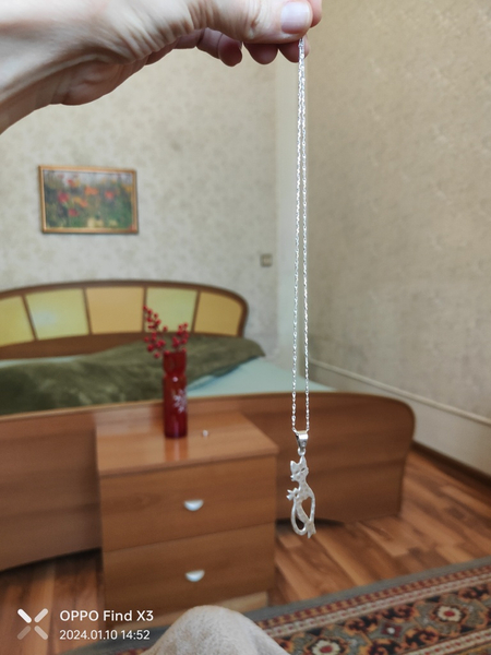 Кулон Подвеска Цепочка Серебро 925