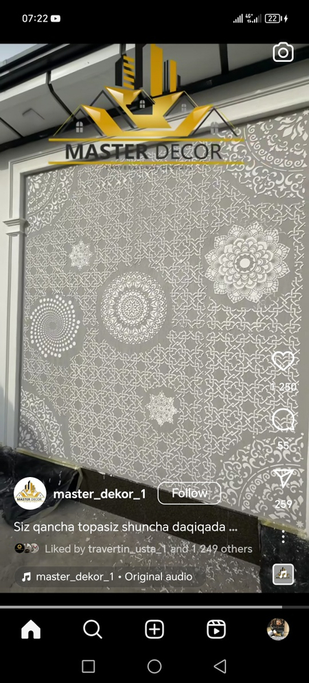 Tiravertin usta 10yilik tajriba