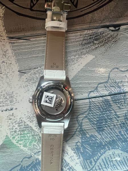 CERTINA
DS First Ceramic Genuine White Leather Men's Quartz Watch
