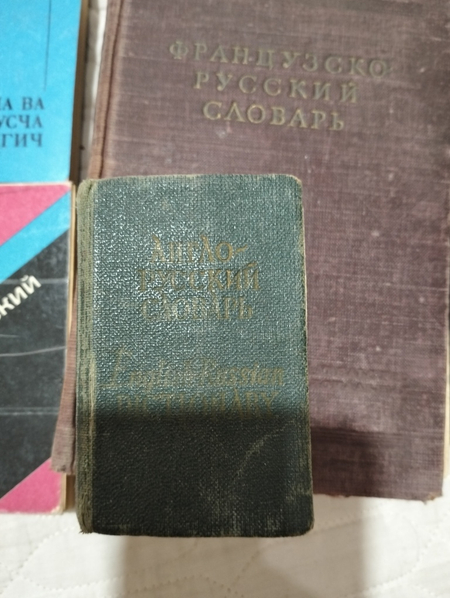Словари - французский, английский, узбекский, русский