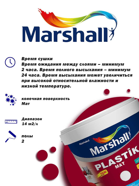 Marshall plastik mat 7.5L