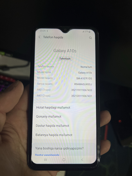 Samsung galaxy a10s
