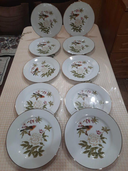 Редкость! Тарелки ЧОРИ МУРАКАМИ, ЯПОНИЯ фарфор, новые 10шт,  d 23см