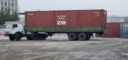 Kamaz 5410 pritsep maz 12 metr unversal kanteneravoz shalanda