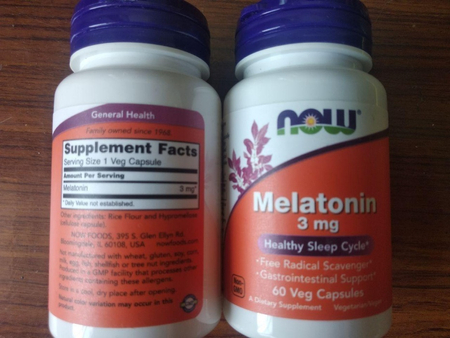 Мелатонин, Now Foods, 3 мг, Мелотонин, melatonin