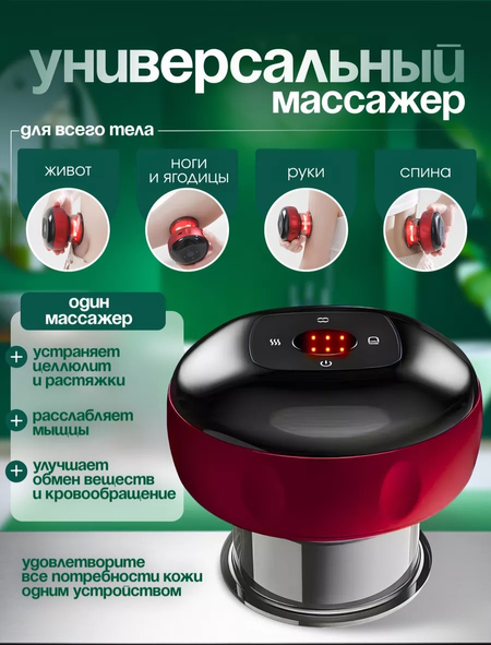 Вакуумный антицеллюлитный массажёр для тела