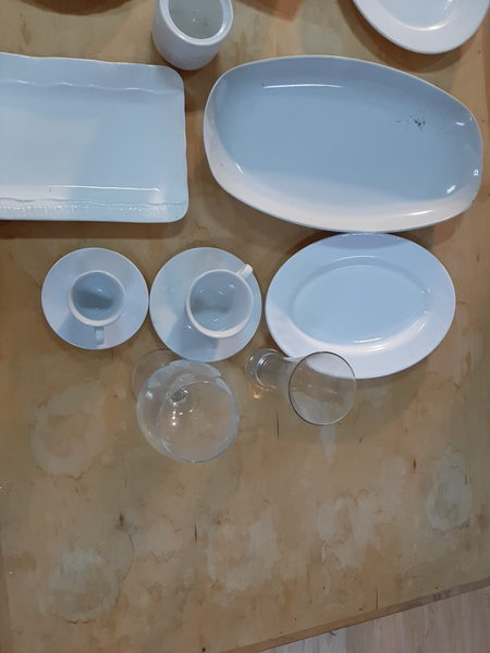 Kafe restoran uchun tarelka likoblar