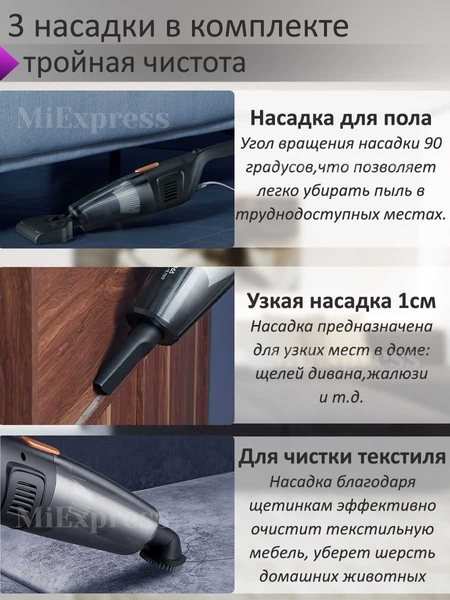ОРИГИНАЛ! Пылесос ручной вертикальный для дома Xiaomi Mi Deerma DX115C