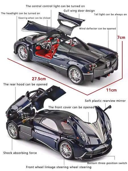 Pagani huayra Dinastia 1:18 металлическая модель - Доставка