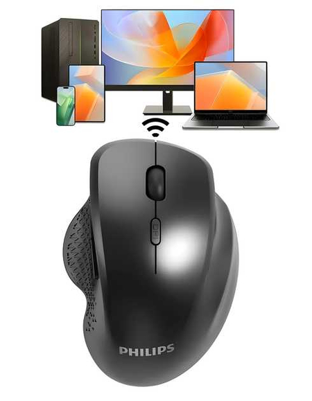 ДОСТАВКА БЕСПЛАТНО! Беспроводная мышь Philips 2.4ГГц + Bluetooth