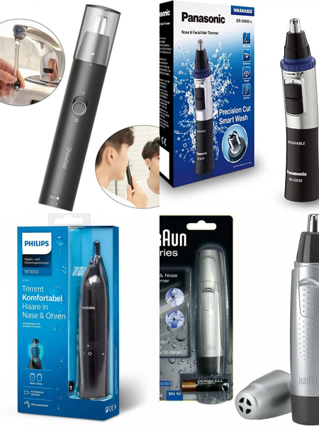 Braun, Philips, Panasonic, Xiaomi nose trimmer