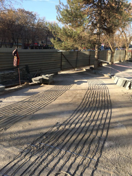 Теплый пол электрический Уличный