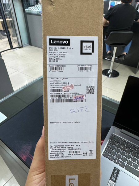 YENGI LENOVO IDEAPAD 3 SLIM Intel core-i5 13H th Ozu-8gb 512-ssd ddr5