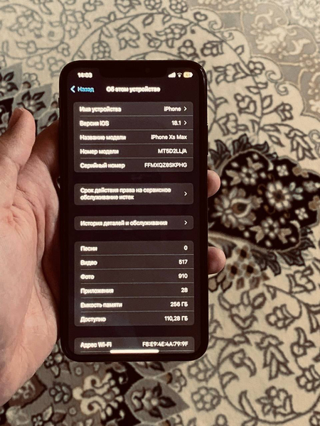 Iphone xs max 256gb