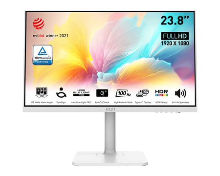 Белый бизнес монитор MSI Modern MD2412PW 24