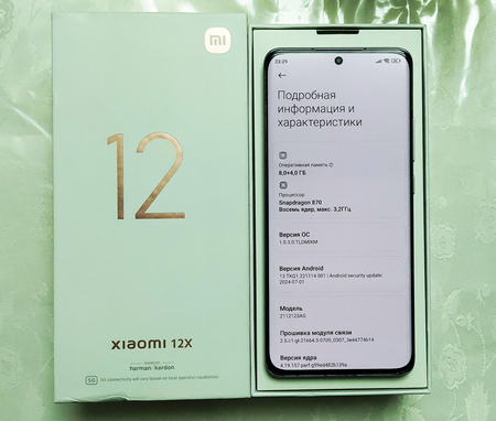Xiaomi Mi 12X 8/256Gb Snapdragon 870G фулл комплект 4K/60 8,