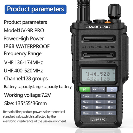 Рация Baofeng uv-9r pro 10wt