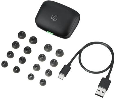 Наушники Audio-Technica ATH-TWX7, Bluetooth, внутриканальные, черный