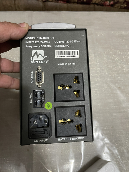 UPS mercury elite 1000 pro аккумлятор не рабочий