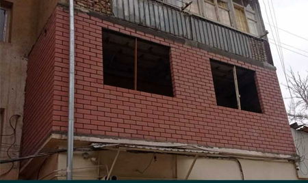 Балкон кладка терамиз Решётки урнатамиз
