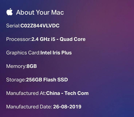 MacBook 13 2019 в отличном состоянии