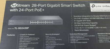 Poe+ Tp-link Poe28 port Gigabit Smart Switch