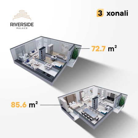 Riverside turar joy majmuasi – sohil bo\\\'yida zamonaviy hayot!
