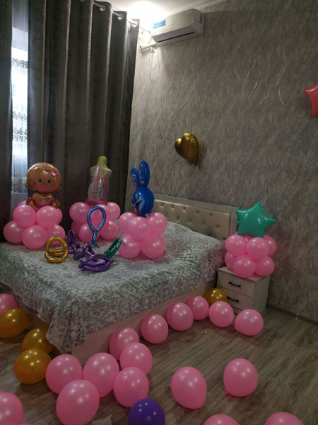 Чакалок маросимларига роддомдан чикиш ва уй безатиш айиклар бн ойнаш!