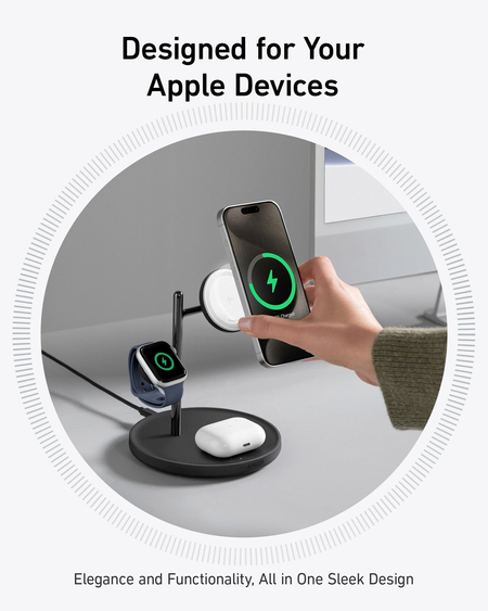 Anker MagGo Qi2 3 in 1 Wireless Charging