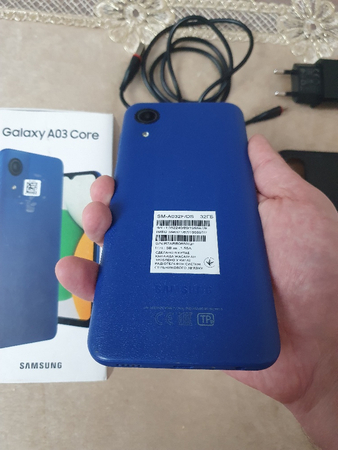 Srochna sotiladi  Samsung Galaxy A03 Core 32Gb Blue Full Kamplekt