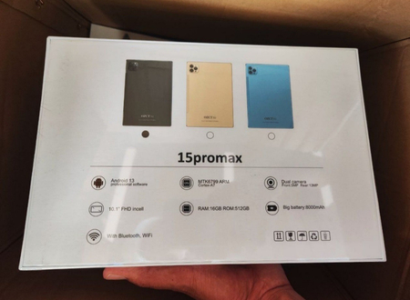 Planshet OZCT 15 Pro Max