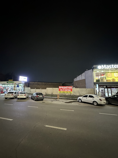 Нурафшон кочада йул юзида 10.21 сотых (В доль дороги)