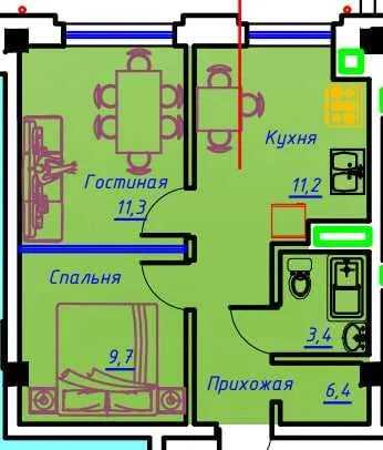 Фаргонна йули Grand City 43м2; Коробка По супер цене Успейте;