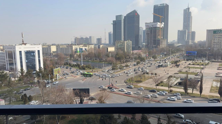 NRG U-Tower Sotuvda 1 xonalik korobka Tashkent Cityga manzara