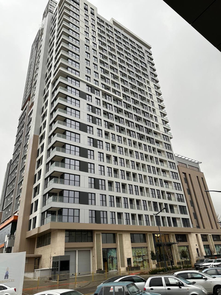 Новостройка Nest One 1 комнатная 21 этаж, 41м2. Коробка. Вид на Парк