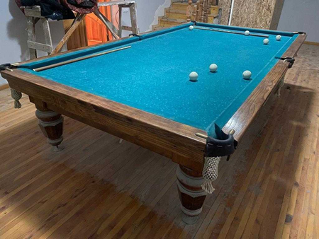 Russian Pyramid Billiards table ру́сский билья́рд