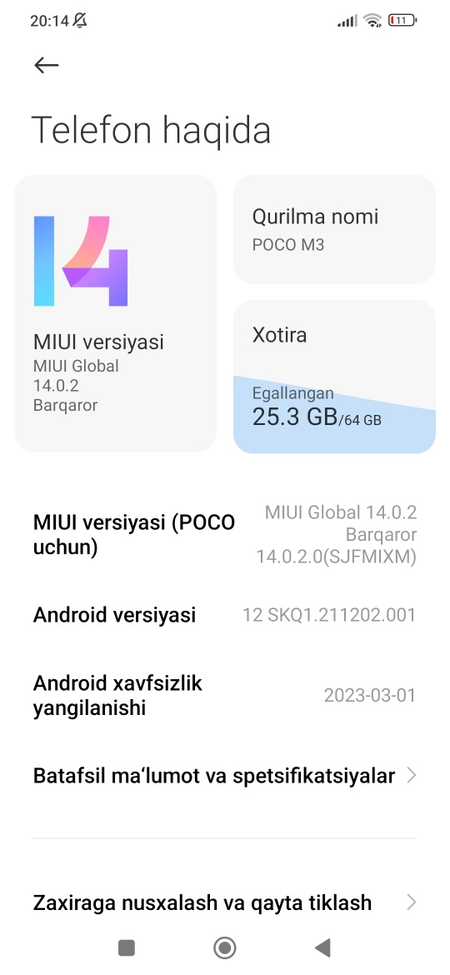 Poco m3 bln Samsung J3