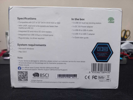 Многофункциональная HDD док станция - Wavlink