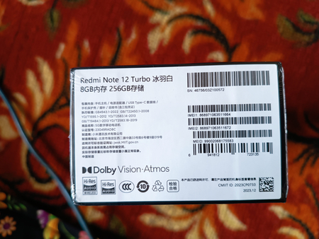 Redmi note 12 turbo