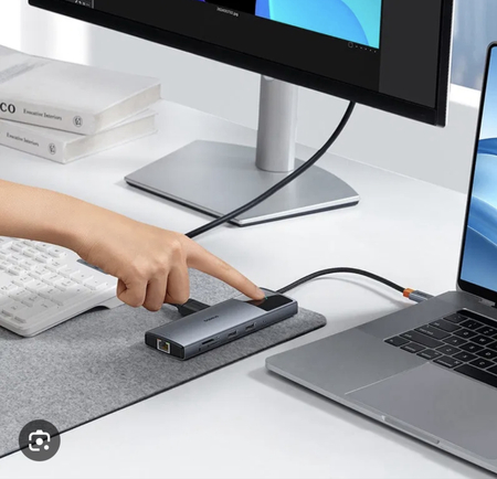 Док-станция Baseus Metal Gleam Series II 10-in1 USB Hub