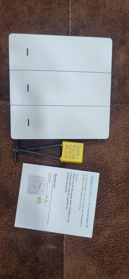 3х клавишный умный выключатель Zigbee