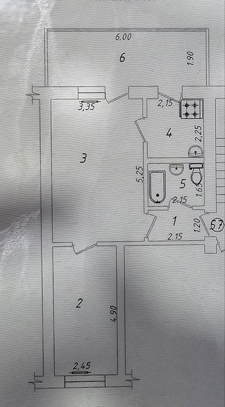 Продается кирпичный 2х ком рядом Парус