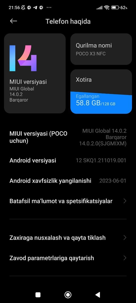 Poco x3 nfc 8/128