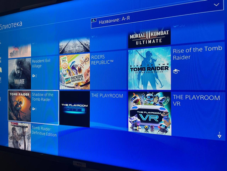 PlayStation 4 slim 1tb+игры