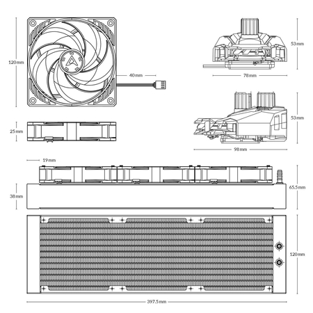Водяное охлаждение Arctic Liquid Freezer II 360 rev.7