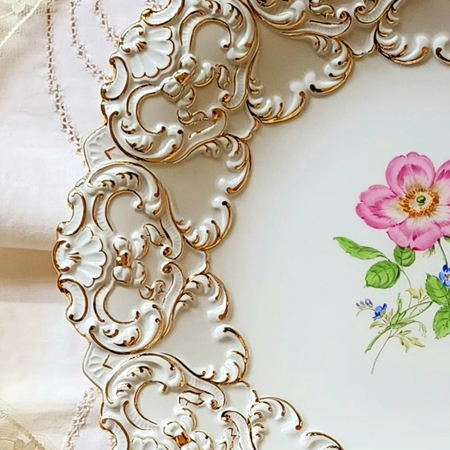 Старинное блюдо Meissen