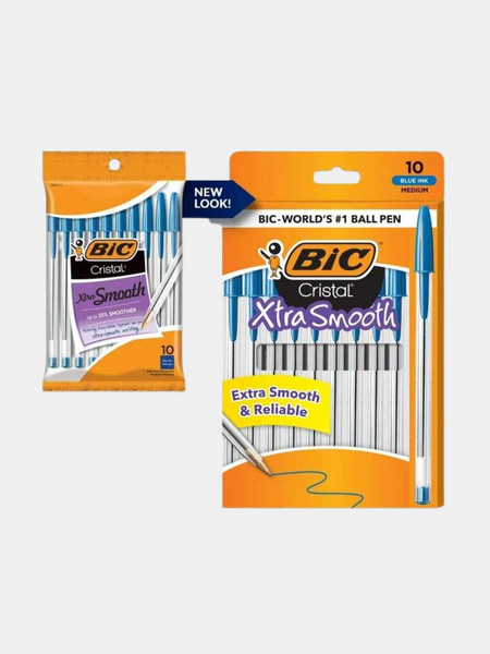 Набор ручек BIC Cristal, 10 шт, Синий
