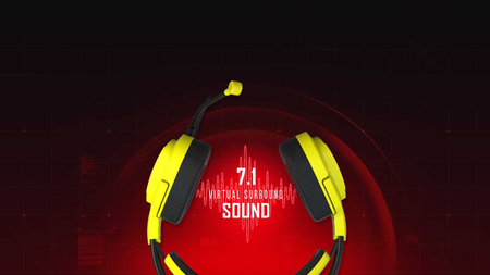Проводные наушники Bloody G575 YELLOW - ИГРОВАЯ ГАРНИТУРА 7.1